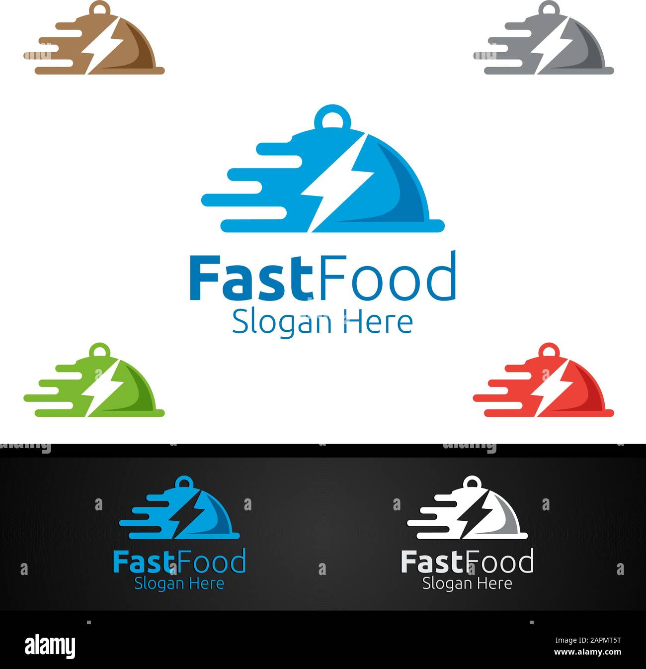 Fast Food Restaurant Logo Stock Vector Image & Art - Alamy