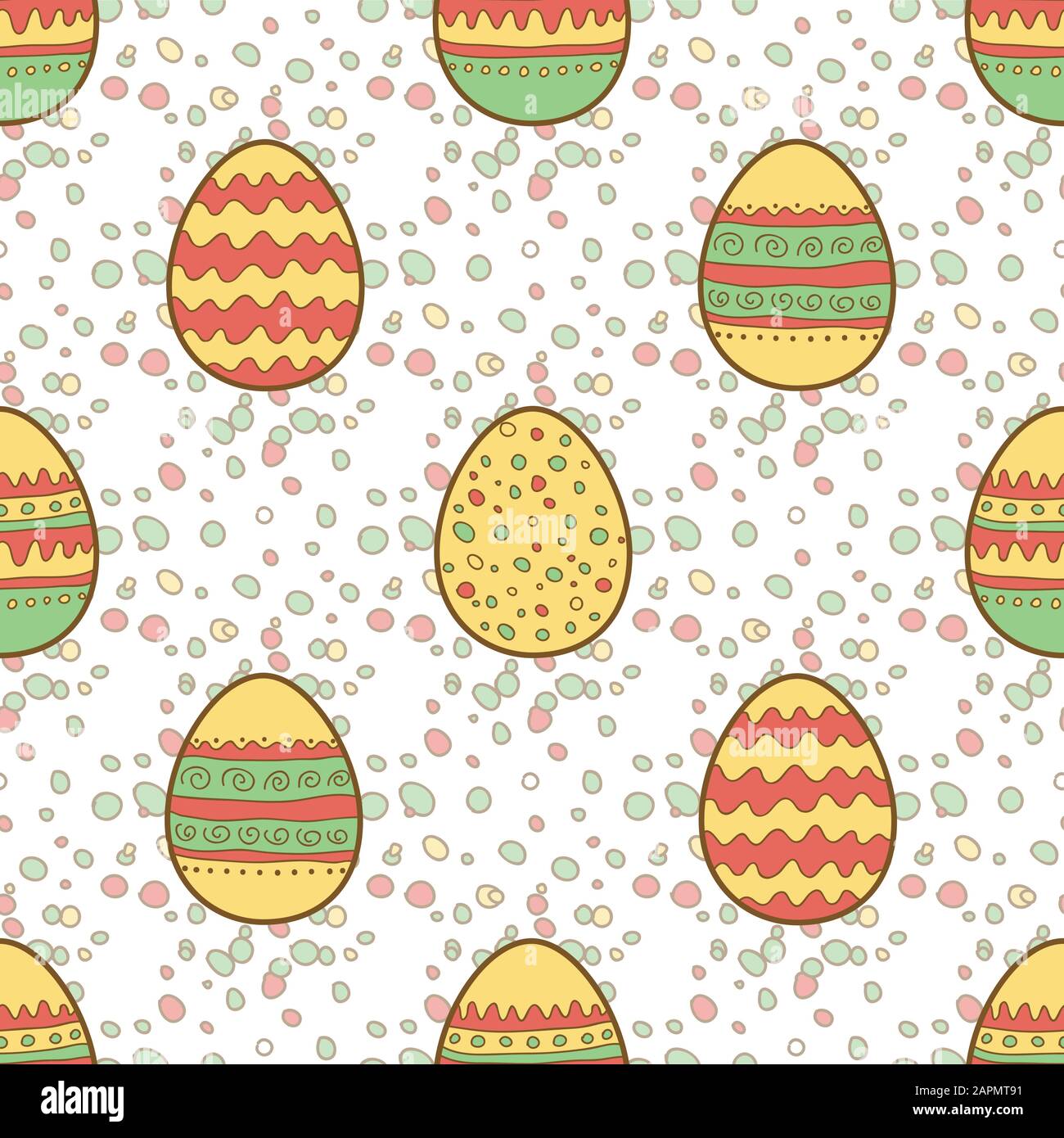 Easter eggs seamless Stock Vector Images - Alamy