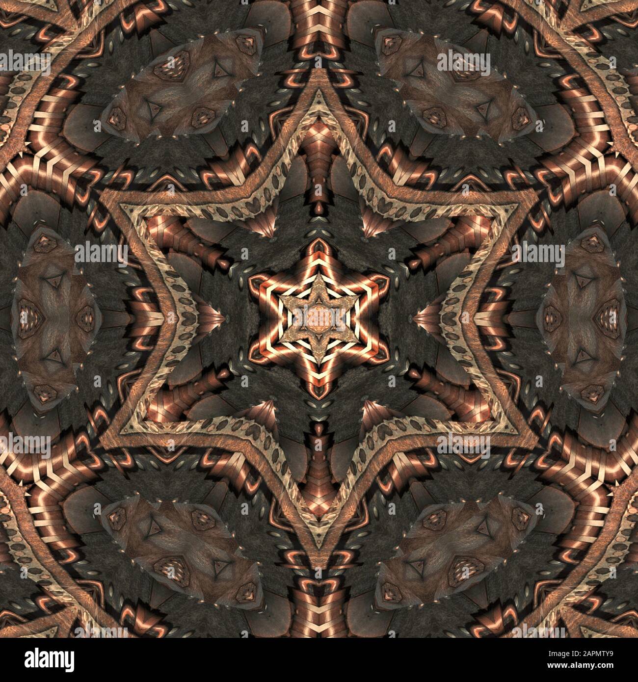 Rustic Steampunk Star Pattern Antique Textured Background Stock Photo ...