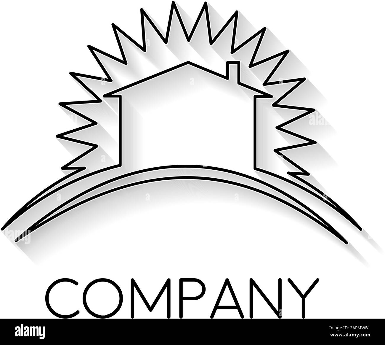 House in sun Cut Out Stock Images & Pictures - Alamy