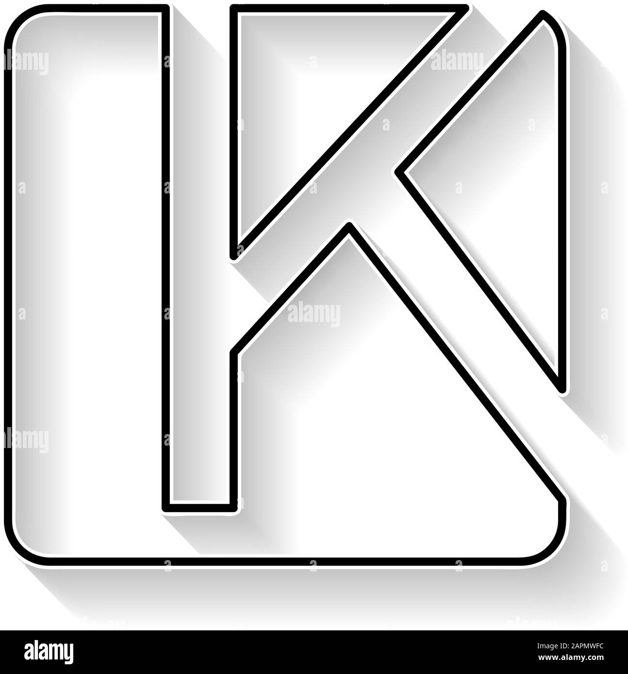 K sign Stock Vector Images - Alamy