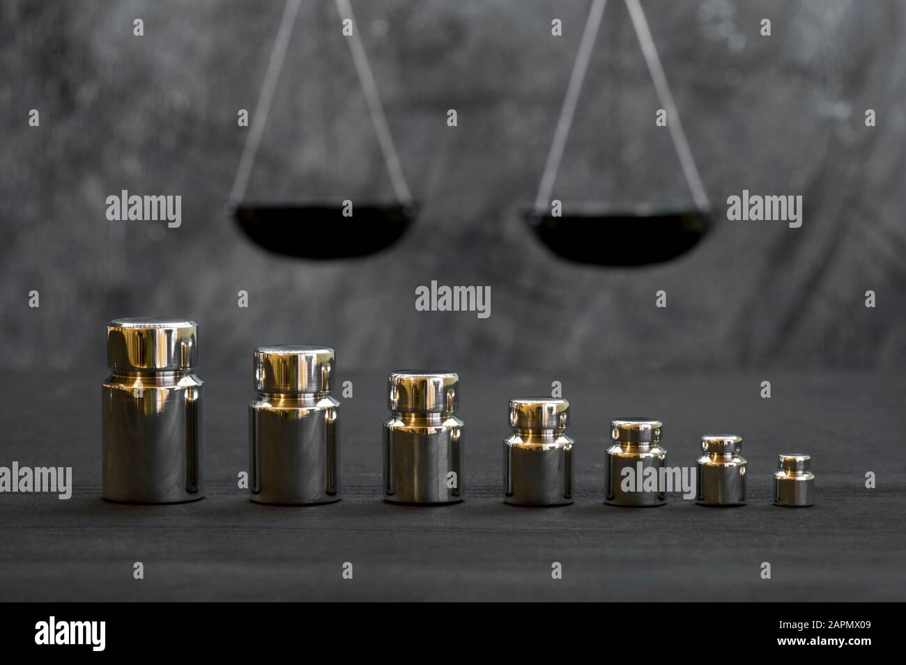 Shiny metal weight weights of various weights on the background of ...