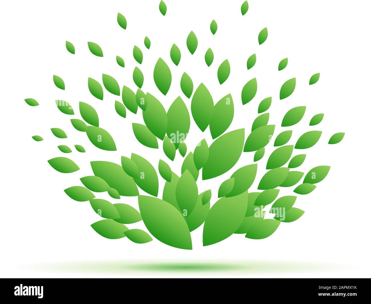 Vector Fresh green leaves background. Spring concept Stock Vector Image ...