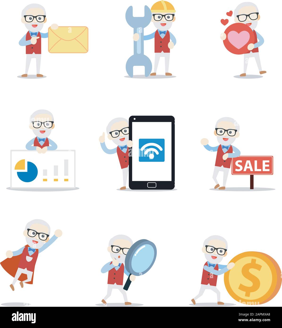 Best grandpa Stock Vector Images - Alamy