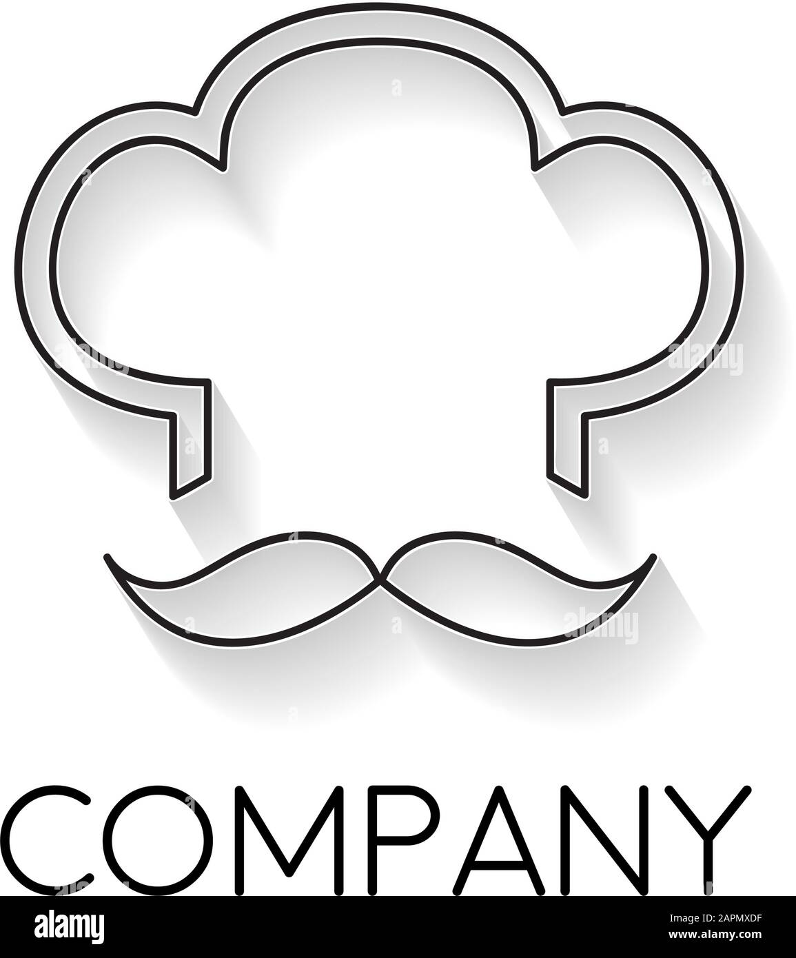 Vector sign abstract cook, in linear style Stock Vector Image & Art - Alamy