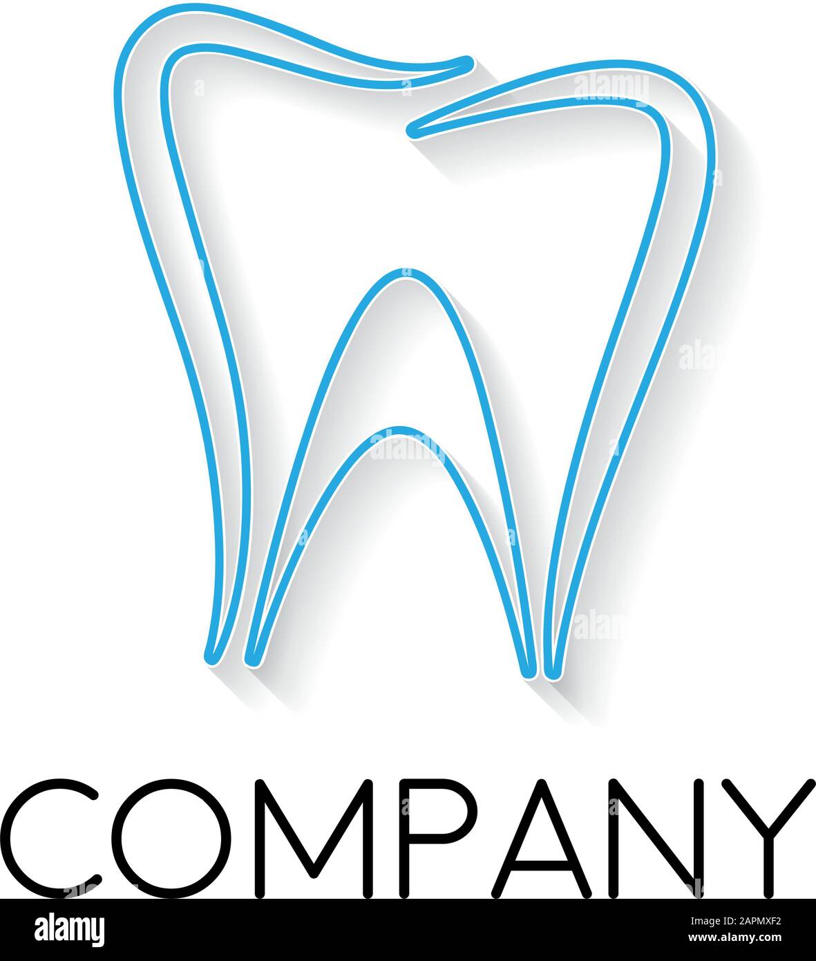 Vector sign abstract dentist, in linear style Stock Vector Image & Art ...