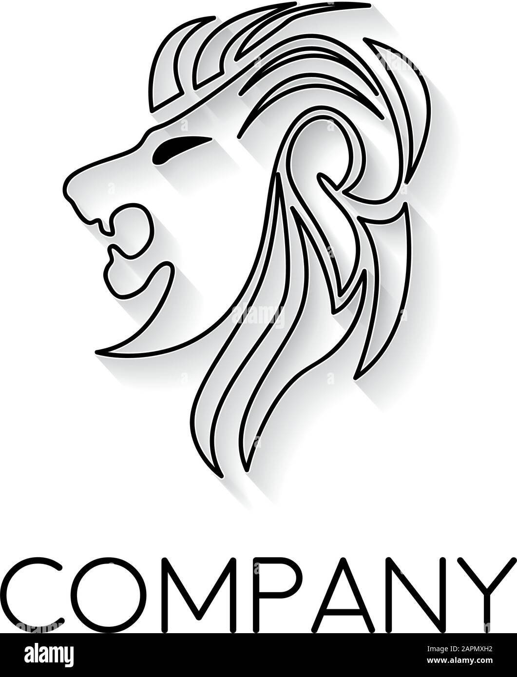 Abstract lion symbol in Stock Vector Images - Alamy