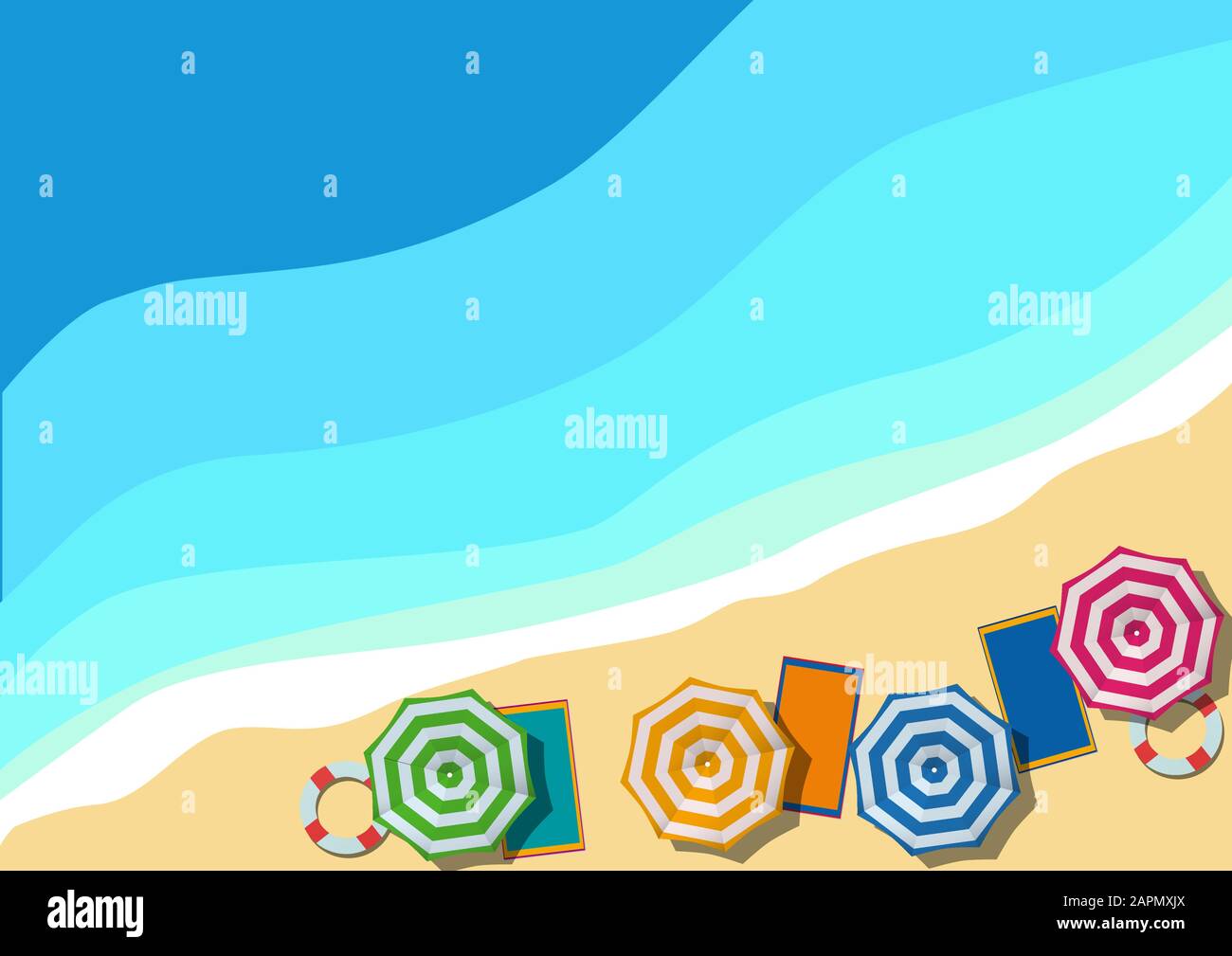 Vector Summer horizontal Background Stock Vector Image & Art - Alamy