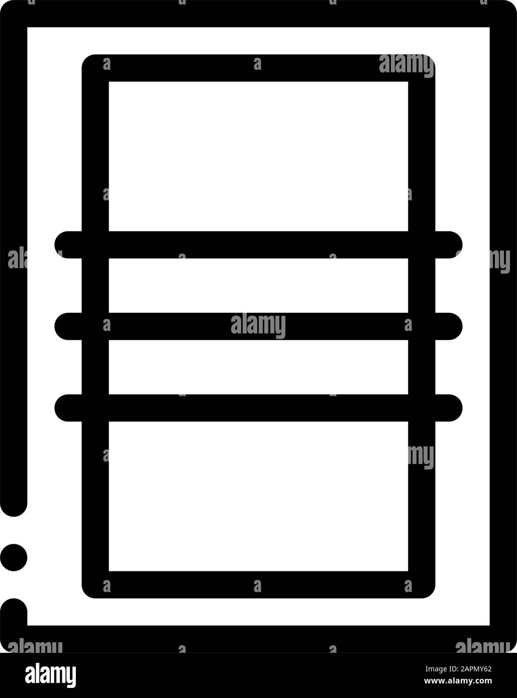 Volleyball Field Top View Icon Vector Outline Illustration Stock Vector ...