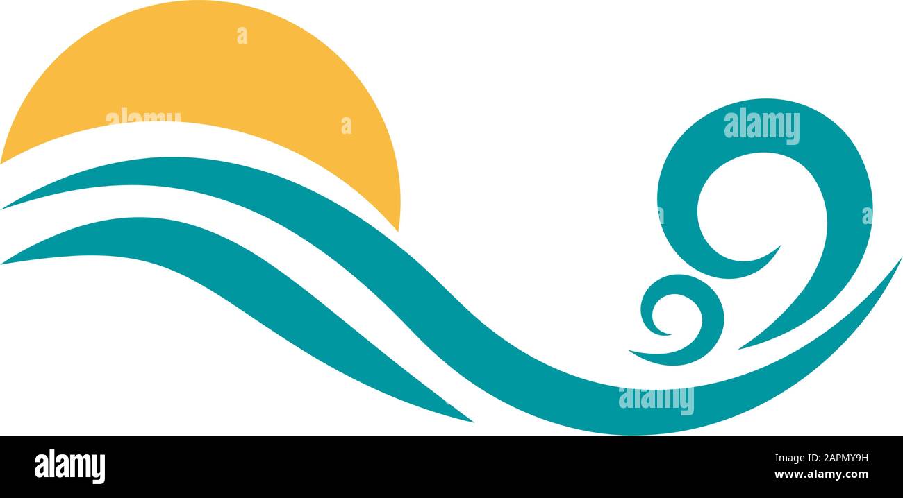 Vector sign sun and ocean Stock Vector Image & Art - Alamy