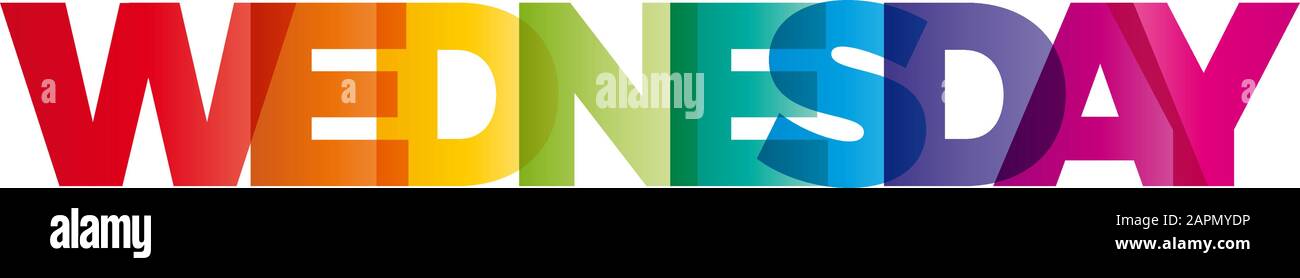 Wednesday vector vectors hi-res stock photography and images - Alamy