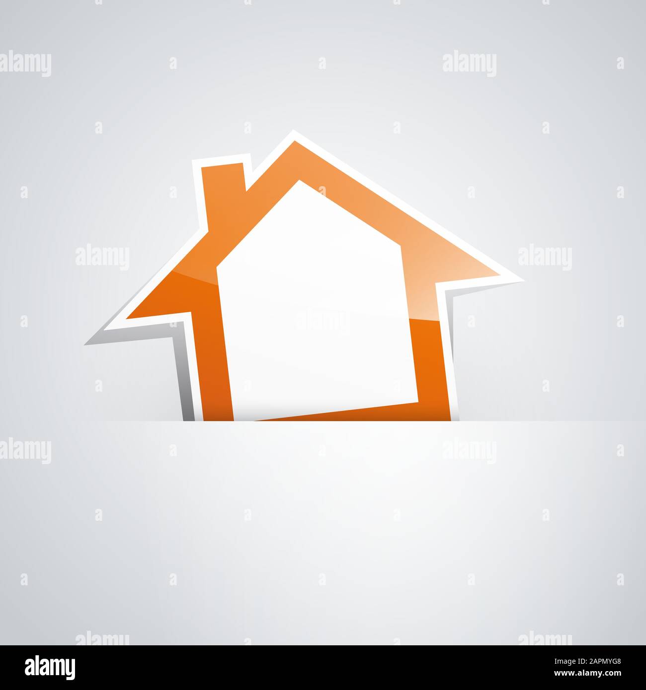 Vector orange house in the pocket Stock Vector Image & Art - Alamy