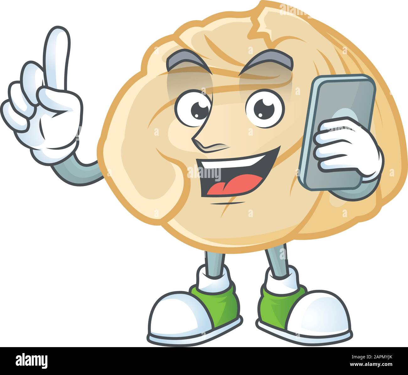 Talking into phone at restaurant Cut Out Stock Images & Pictures - Alamy