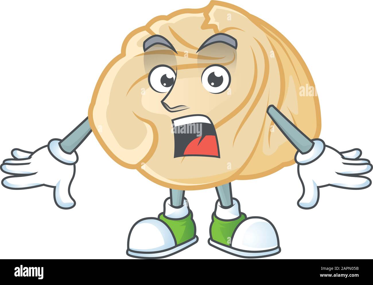 Dumpling cartoon character design on a surprised gesture Stock Vector ...