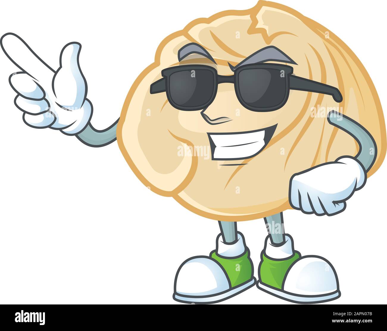 Super cool dumpling character wearing black glasses Stock Vector Image ...