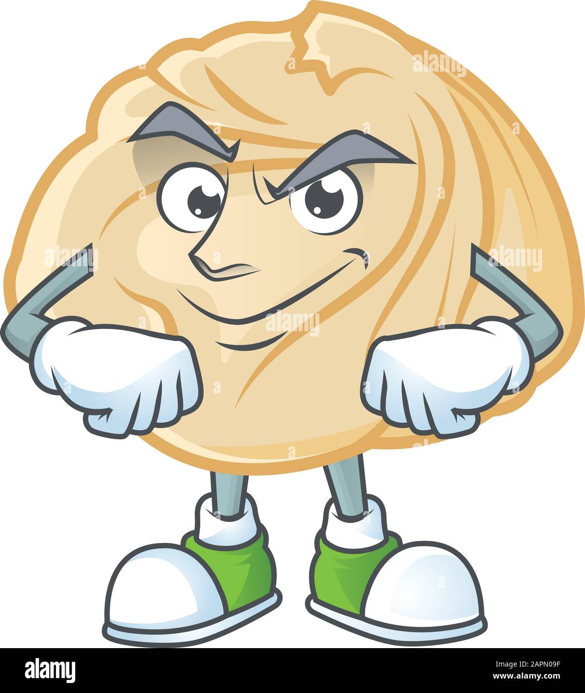 Dumpling mascot cartoon character style with Smirking face Stock Vector ...