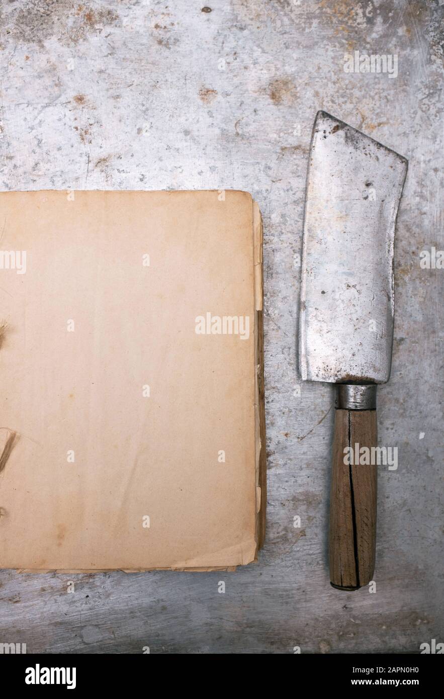 Vintage meat cleaver hi-res stock photography and images - Alamy