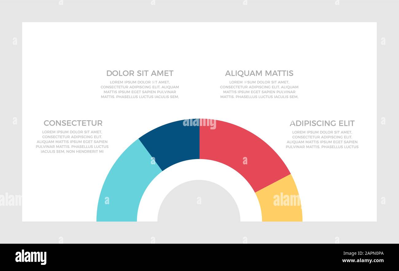 Set of turquoise and dark blue, red, orange elements for infographic ...