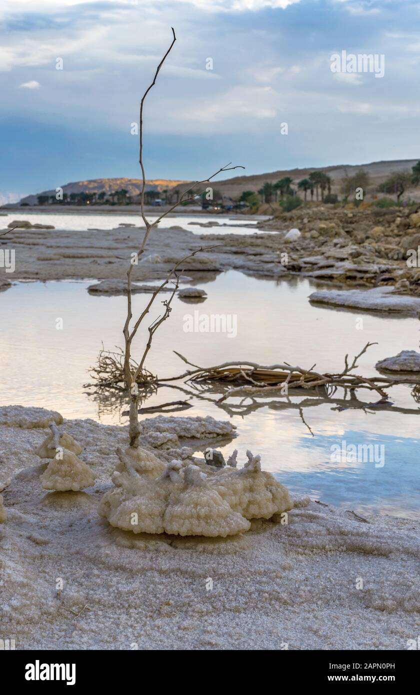 Dead sea tourist resort at sunset hi-res stock photography and images ...