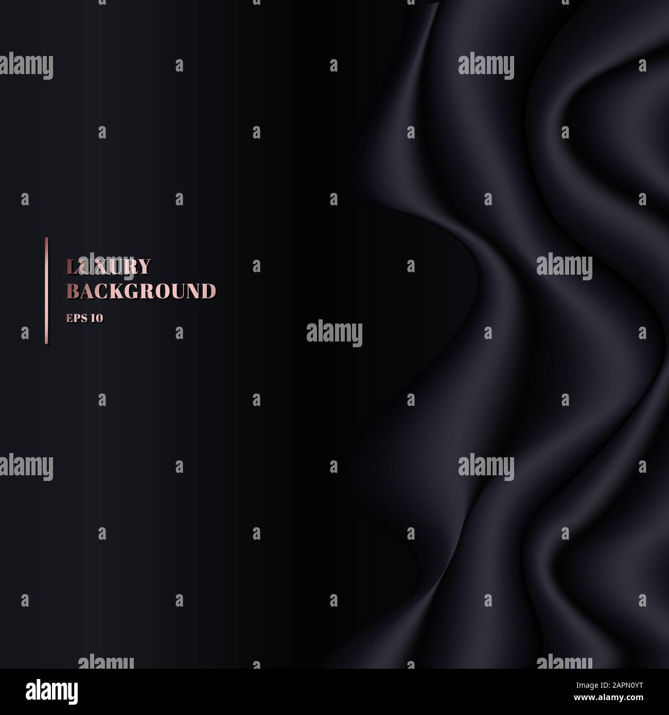 Black cloth crease background and texture with space for your text ...