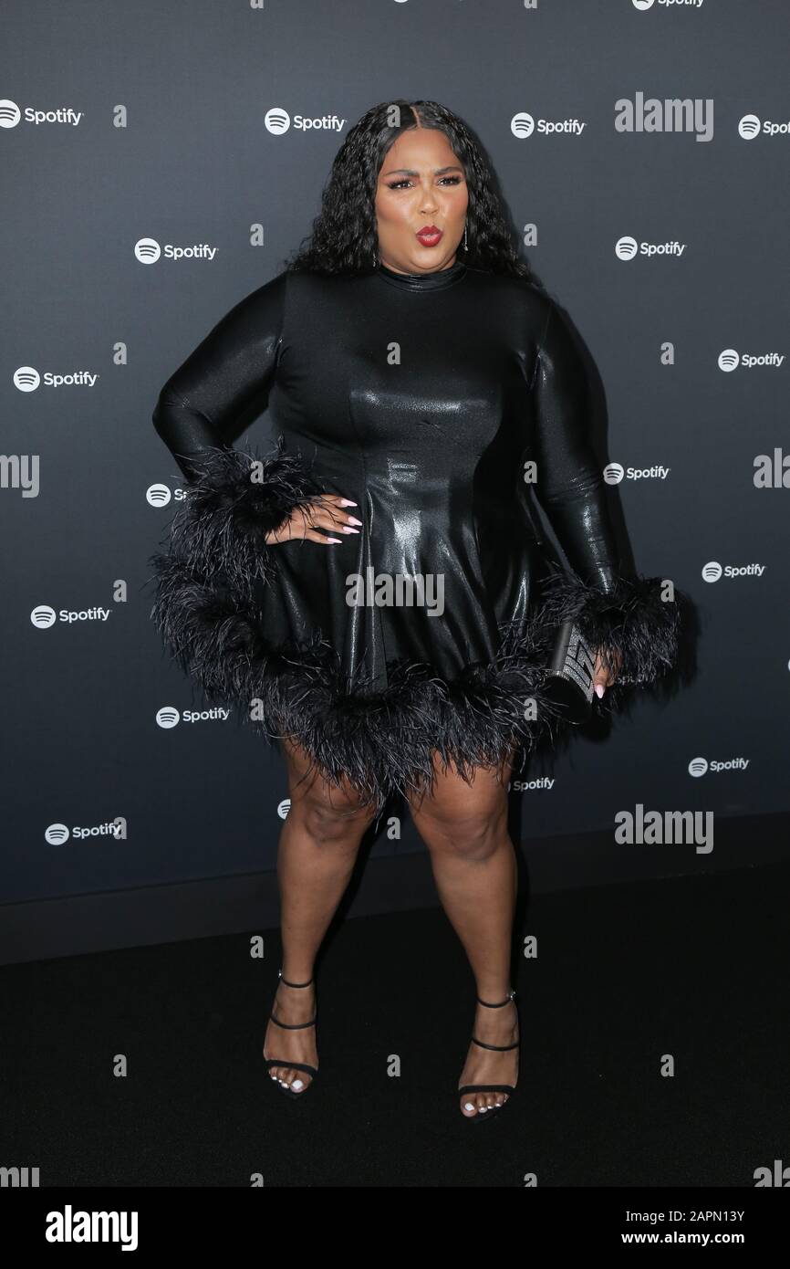 Los Angeles, USA. 23rd Jan, 2020. Lizzo walking the red carpet at the ...