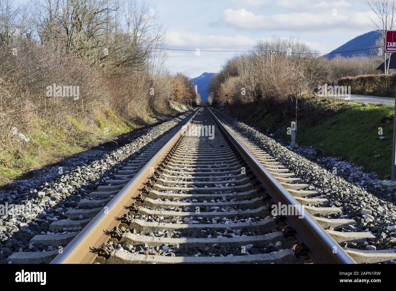 Retro train in distance hi-res stock photography and images - Alamy