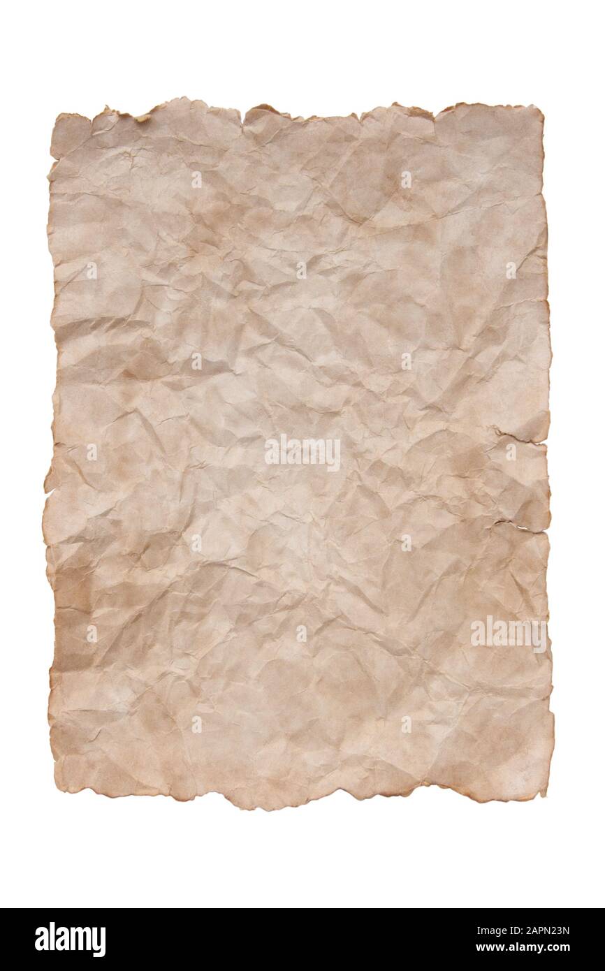 Wrinkled Piece Of Paper