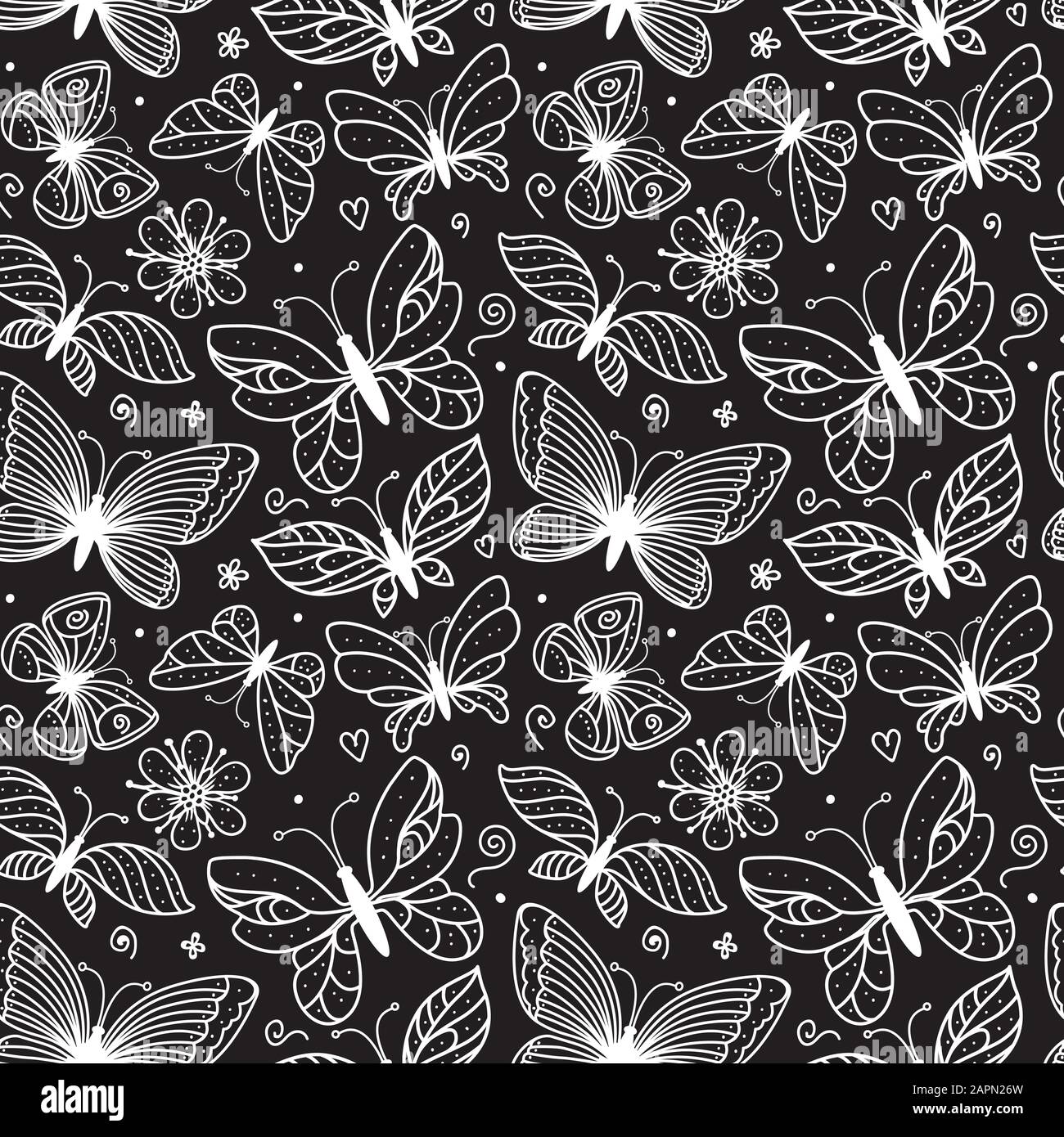 Butterfly Line Drawing Vector