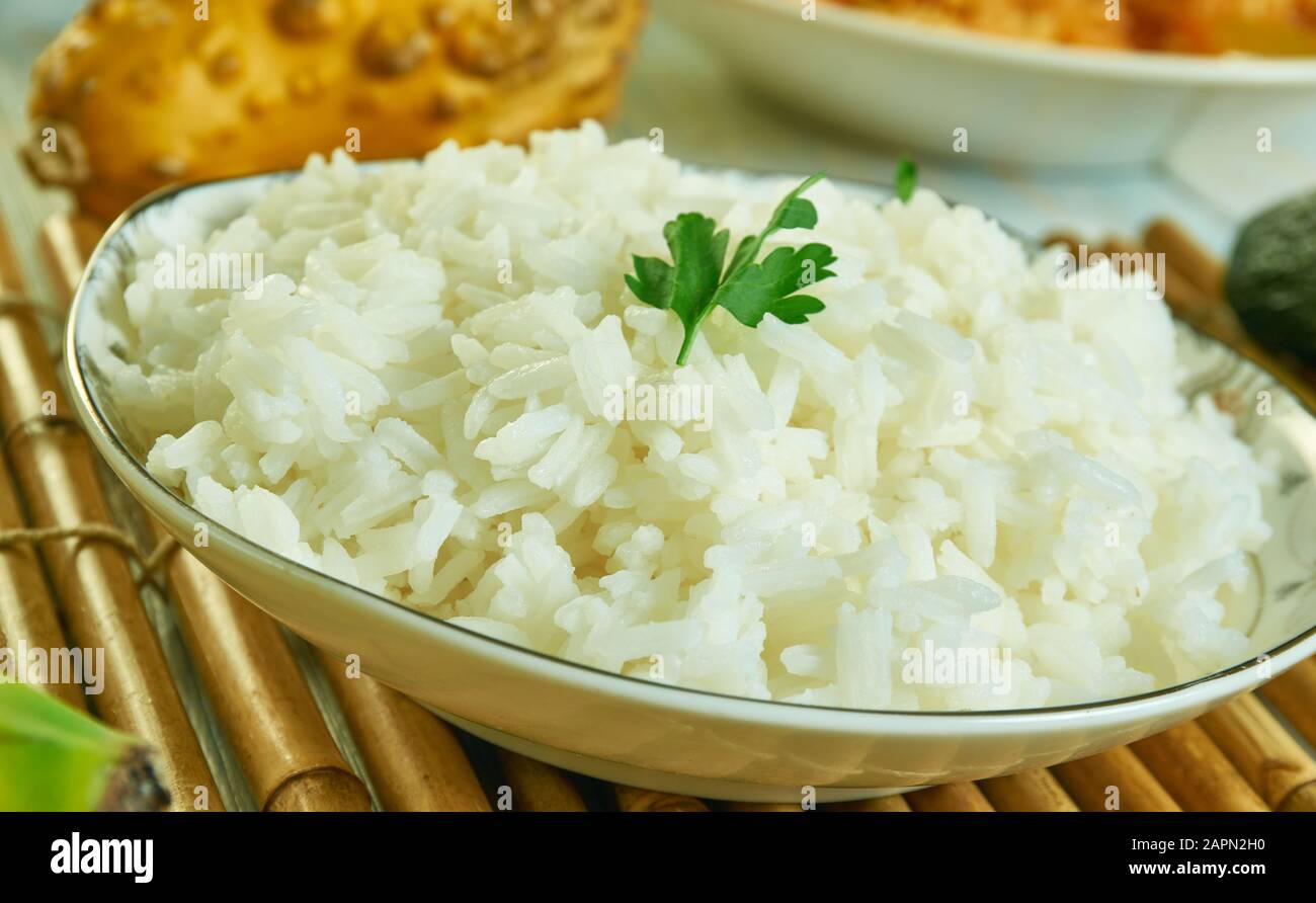 Wali wa Nazi, Coconut rice, Kenyan cuisine, Traditional assorted ...