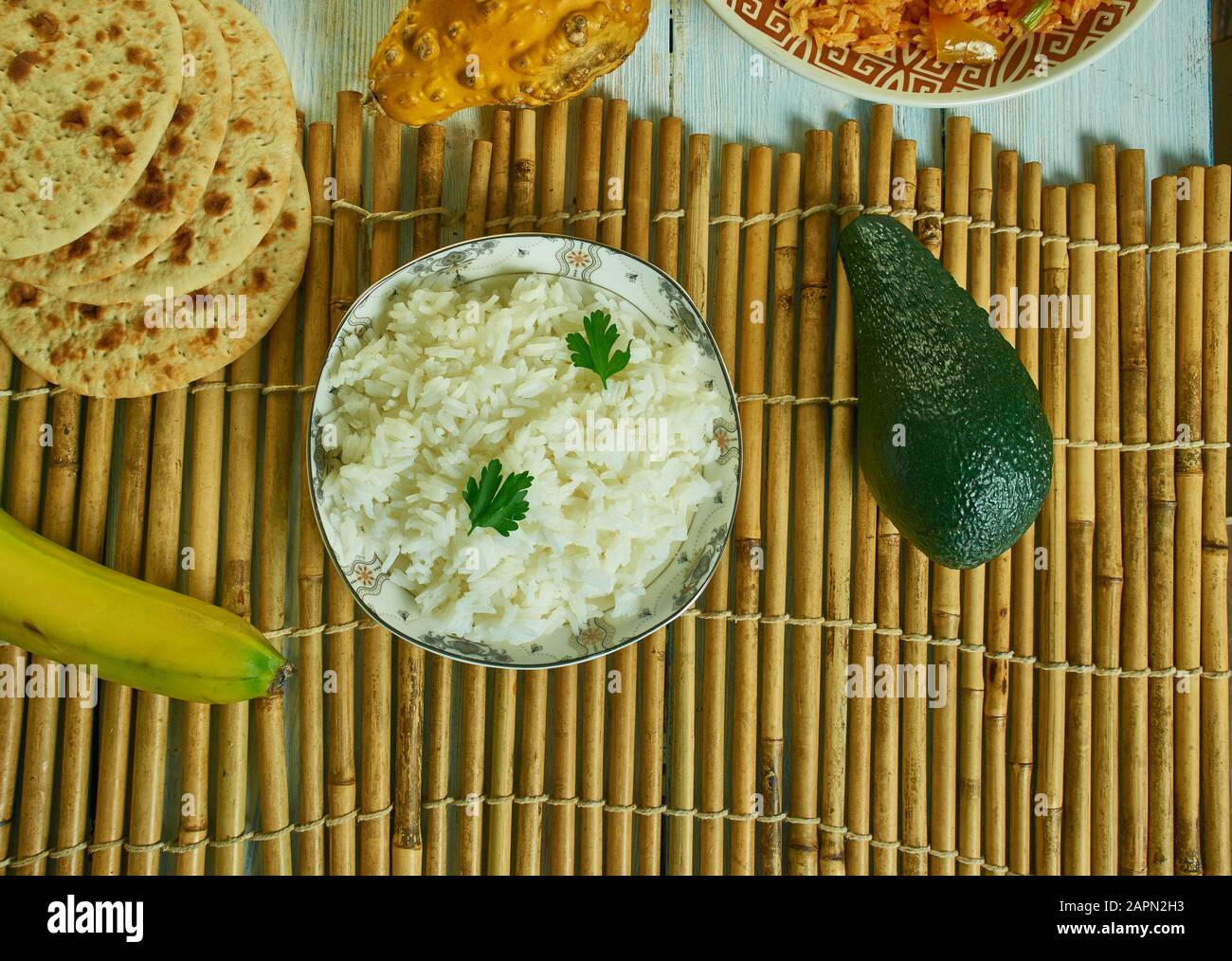 Wali wa Nazi, Coconut rice, Kenyan cuisine, Traditional assorted ...