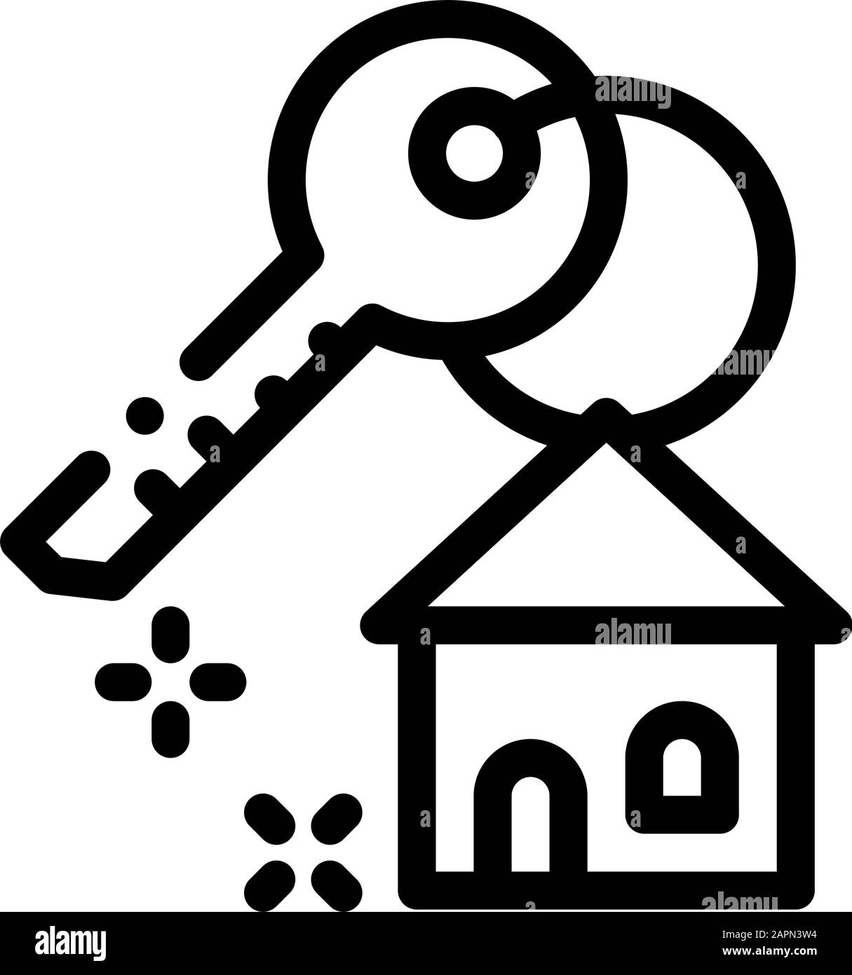Winning House Icon Vector Outline Illustration Stock Vector Image & Art ...
