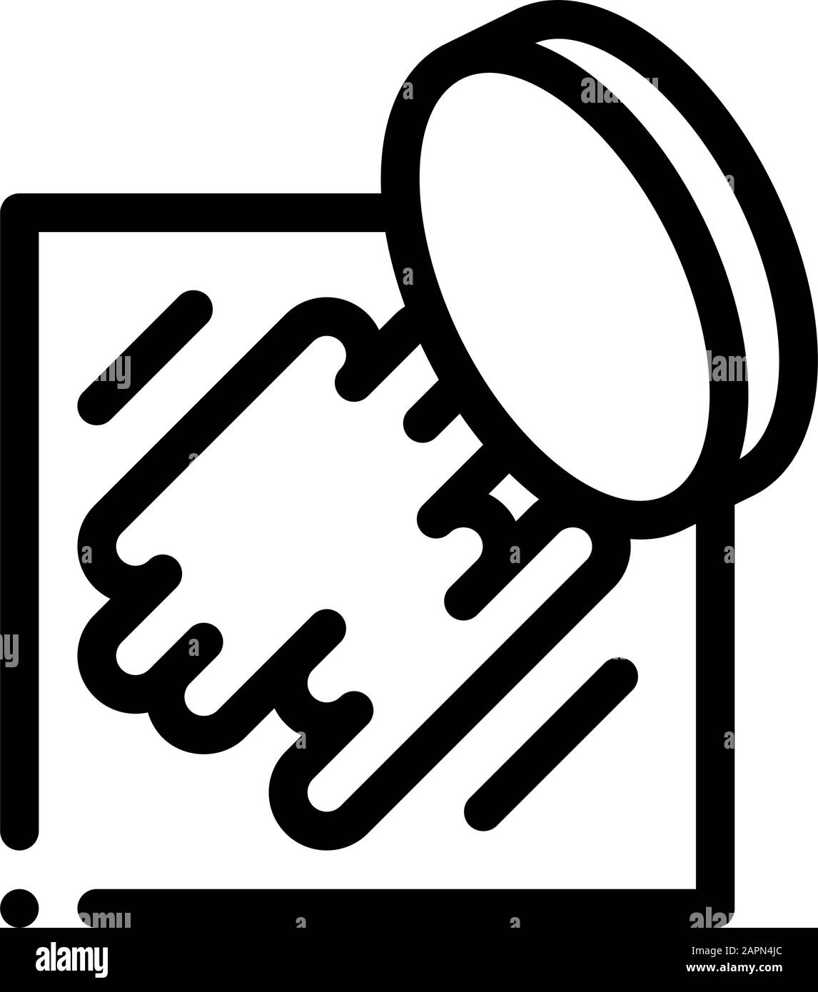 Erase Coin Numbers Icon Vector Outline Illustration Stock Vector Image ...