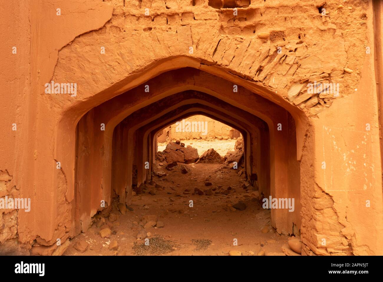 remains of the old fort of the foreign legion Ksar Tafnidiltin Morocco ...