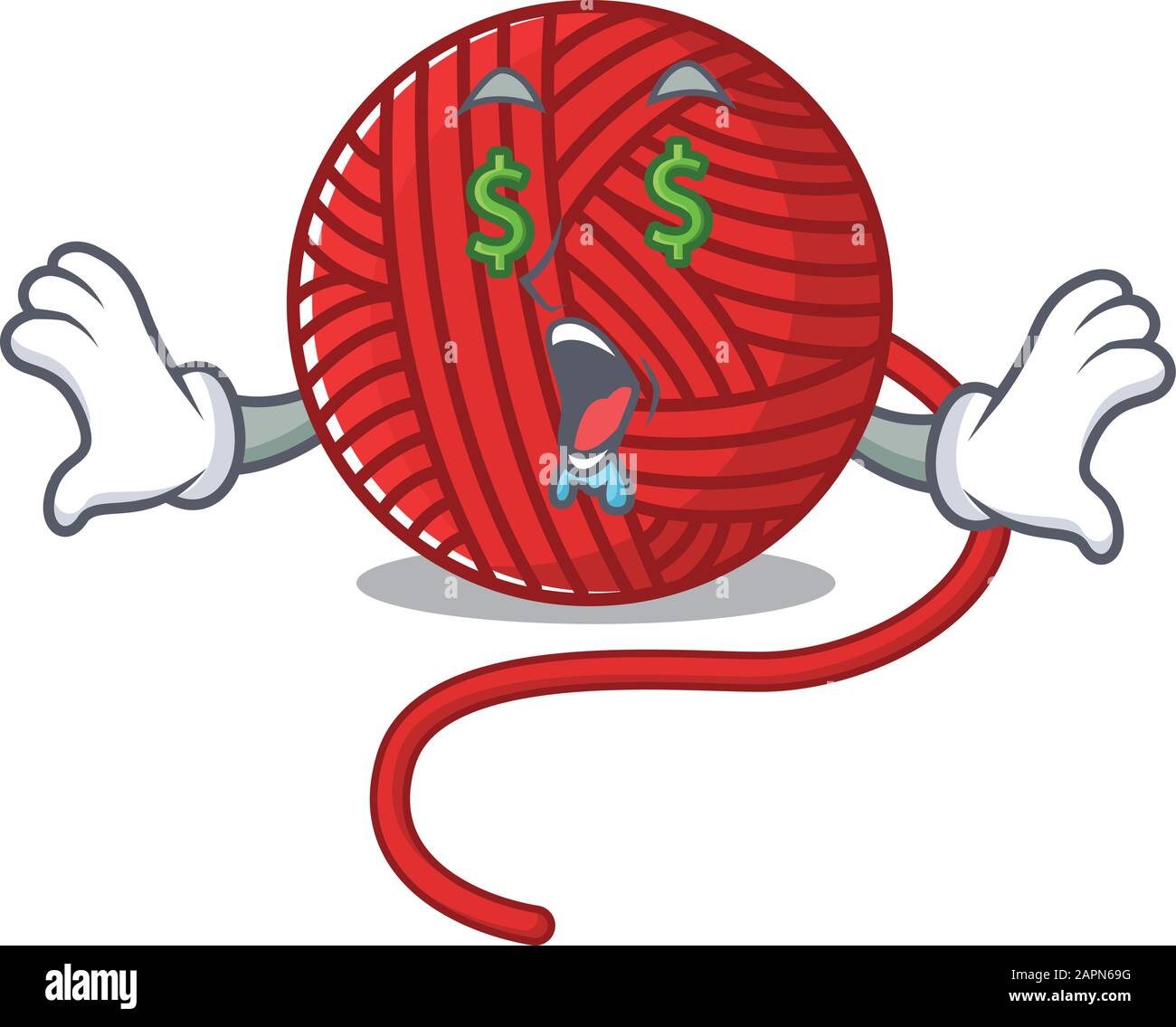 Hank of yarn Stock Vector Images - Alamy