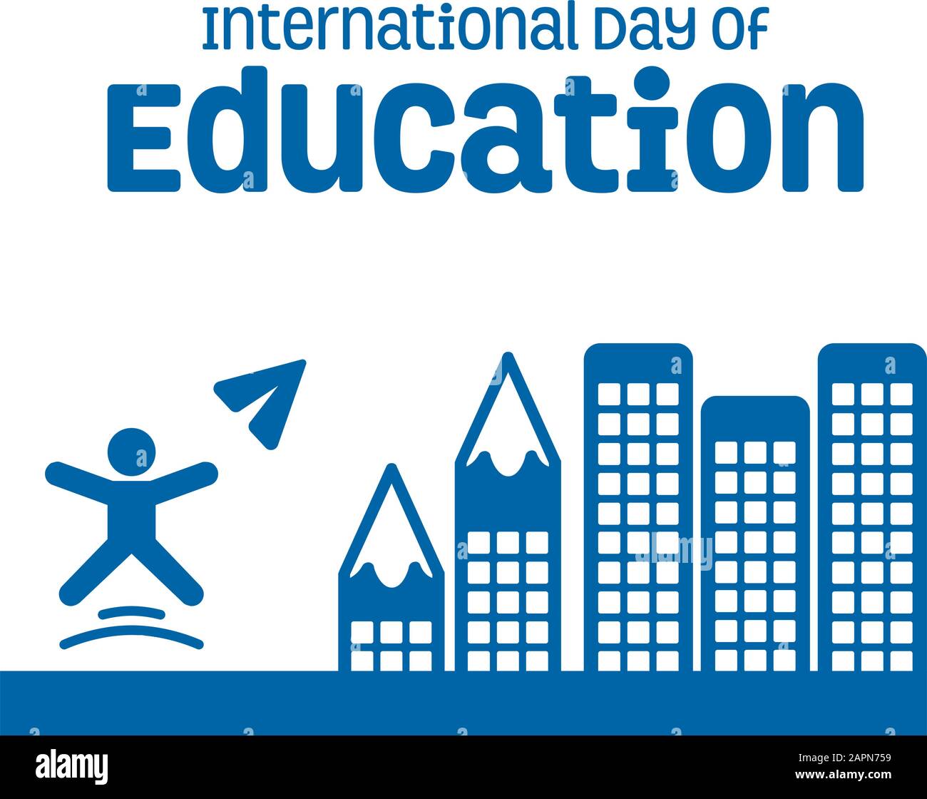 A design for celebrating international day of education or for any ...