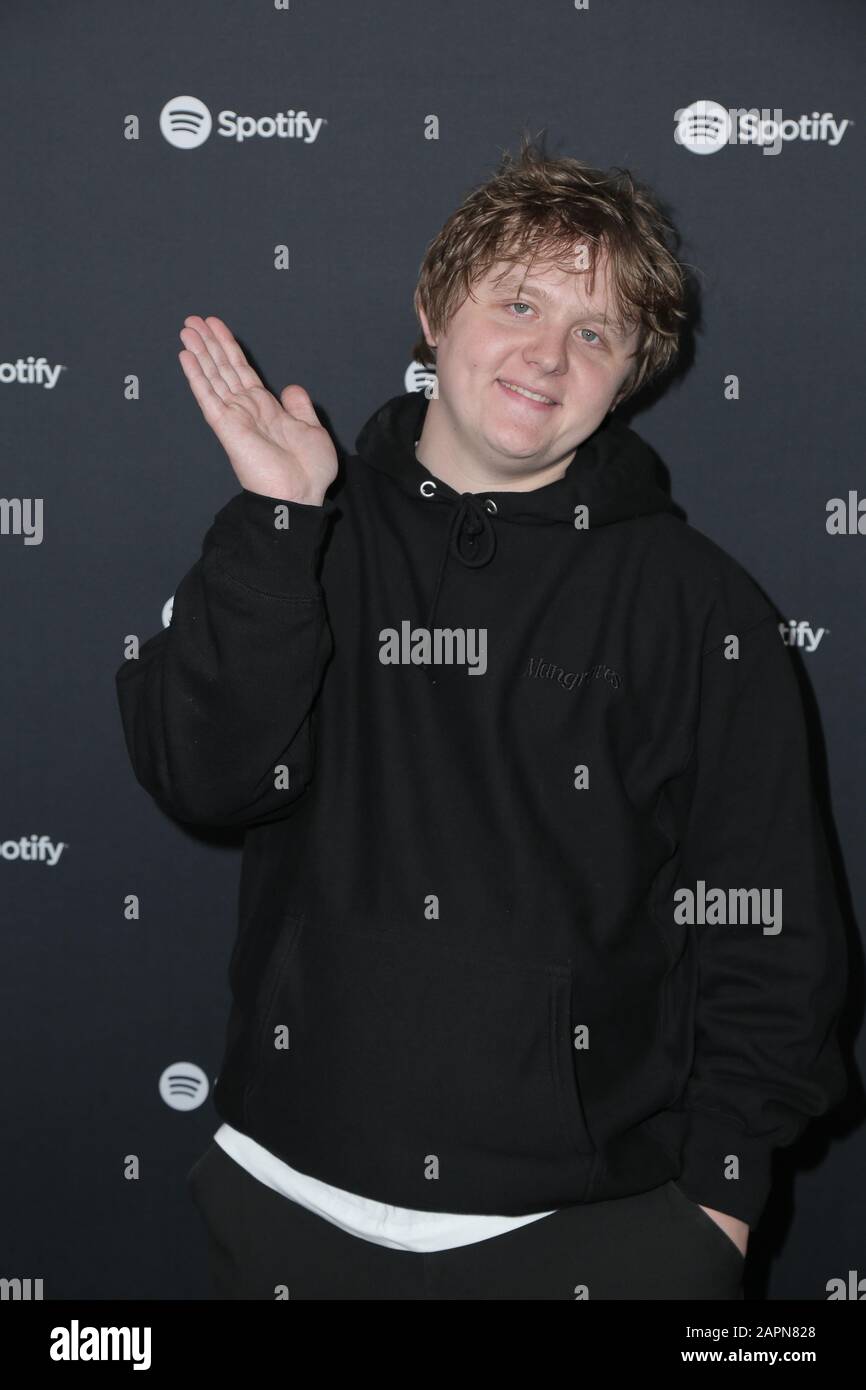 Lewis Capaldi walking the red carpet at the Spotify Hosts "Best New ...