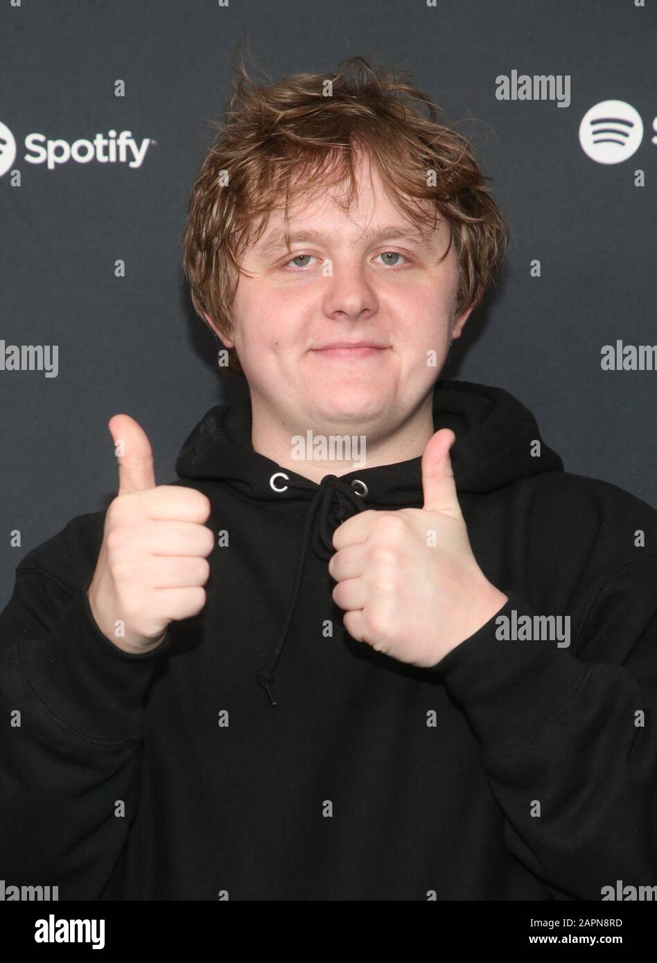 West Hollywood, Ca. 23rd Jan, 2020. Lewis Capaldi, at the Spotify Best ...