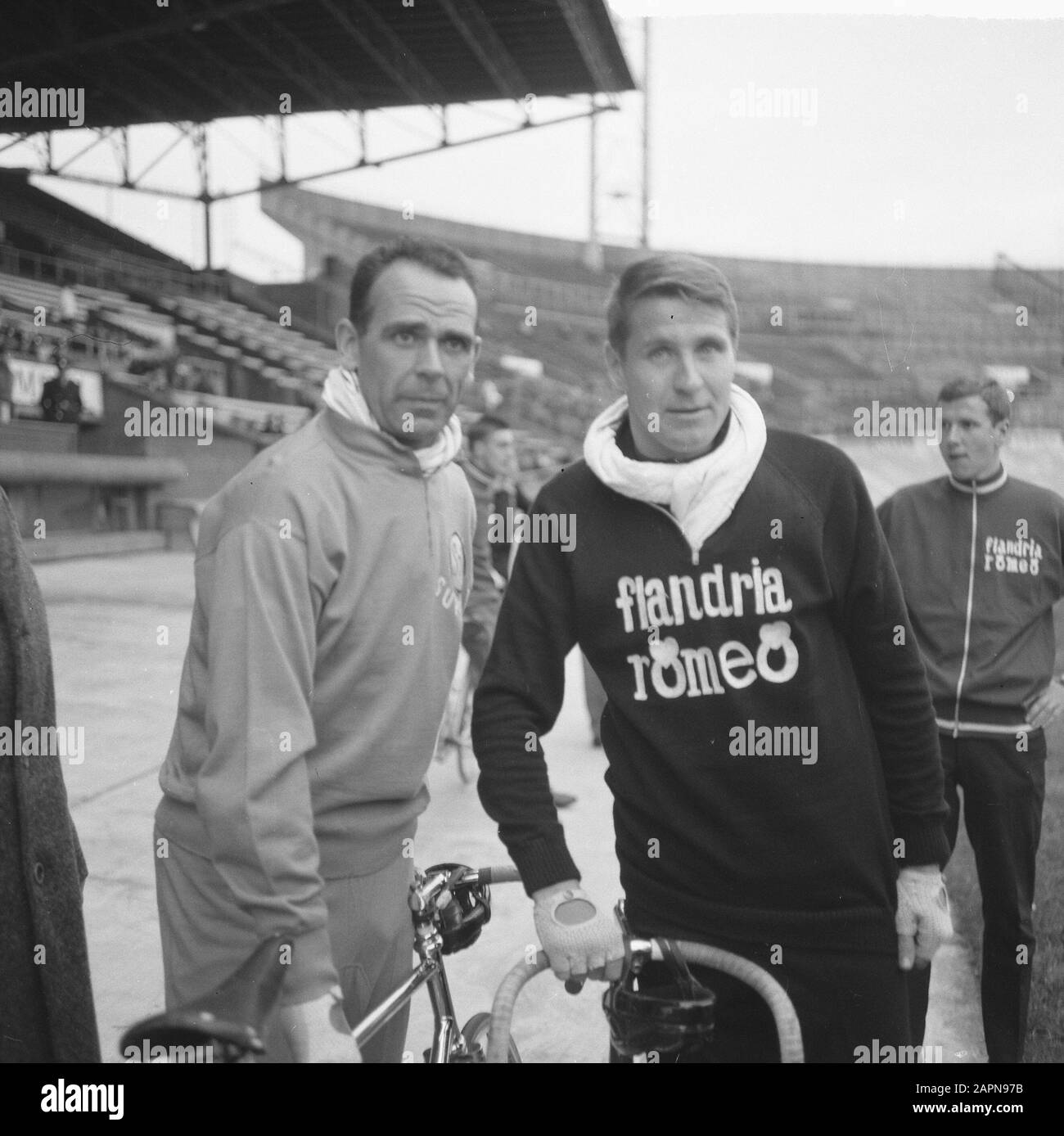 Cycling races in Olympic Stadium, Peter Post and Rik van Steenbergen ...