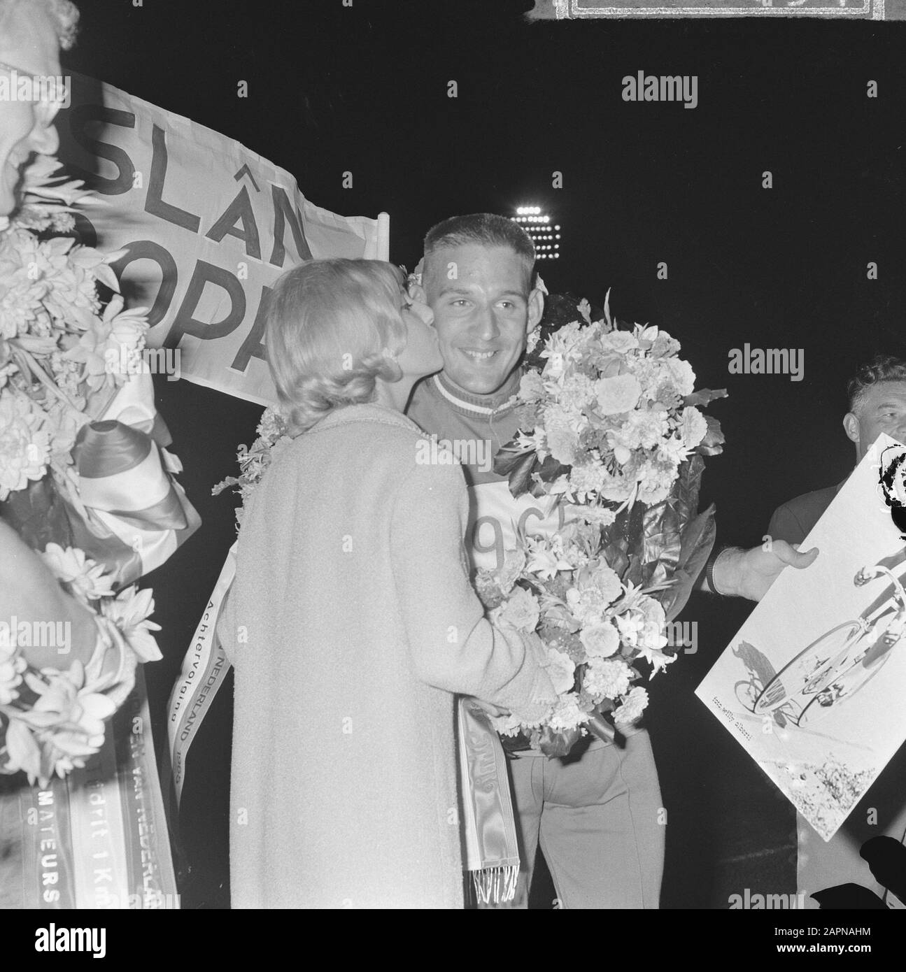 Podium kiss Black and White Stock Photos & Images - Alamy