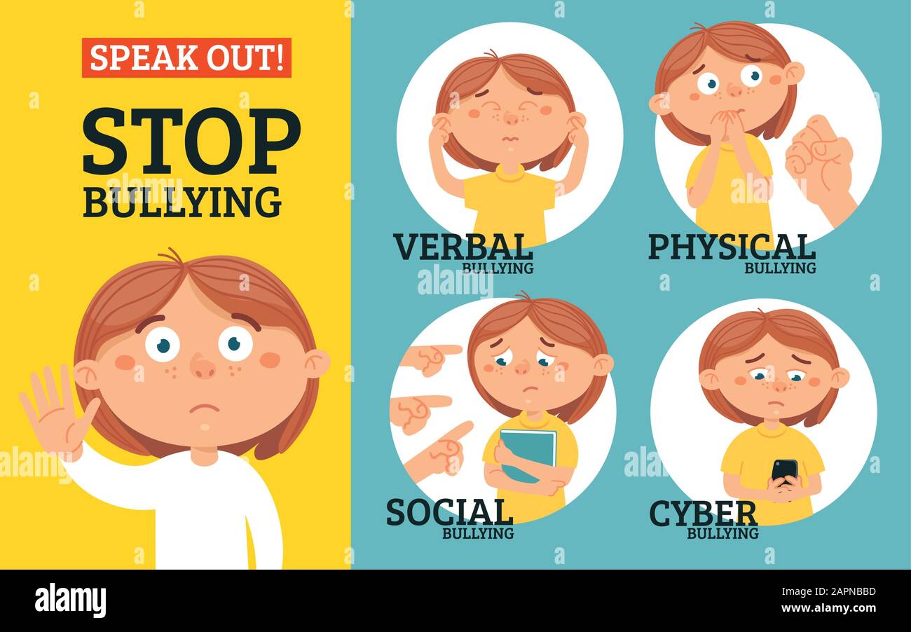 Stop bullying concept Stock Vector Image & Art - Alamy