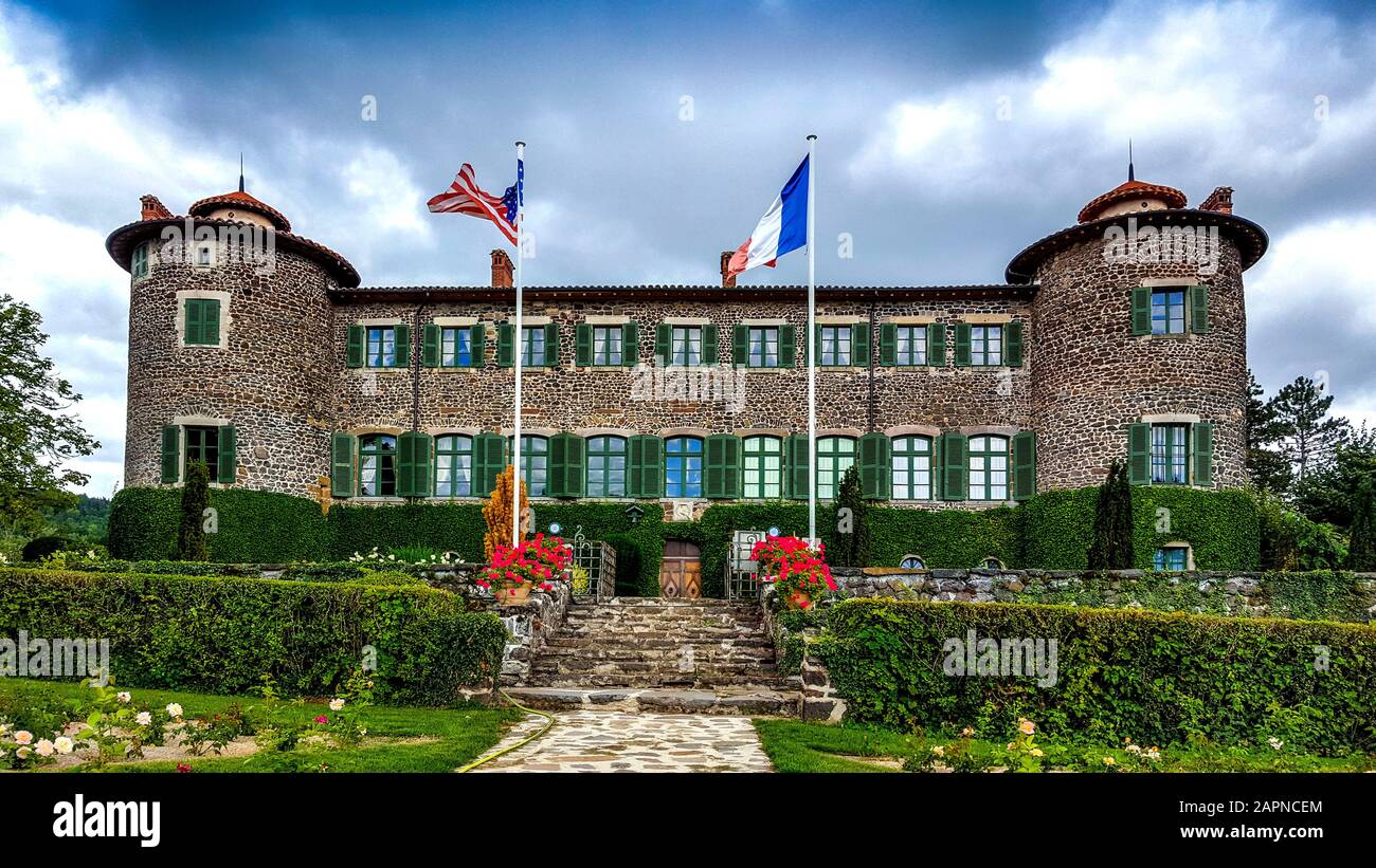 Chavaniac Lafayette castle, native village of Marquis de Lafayette ...