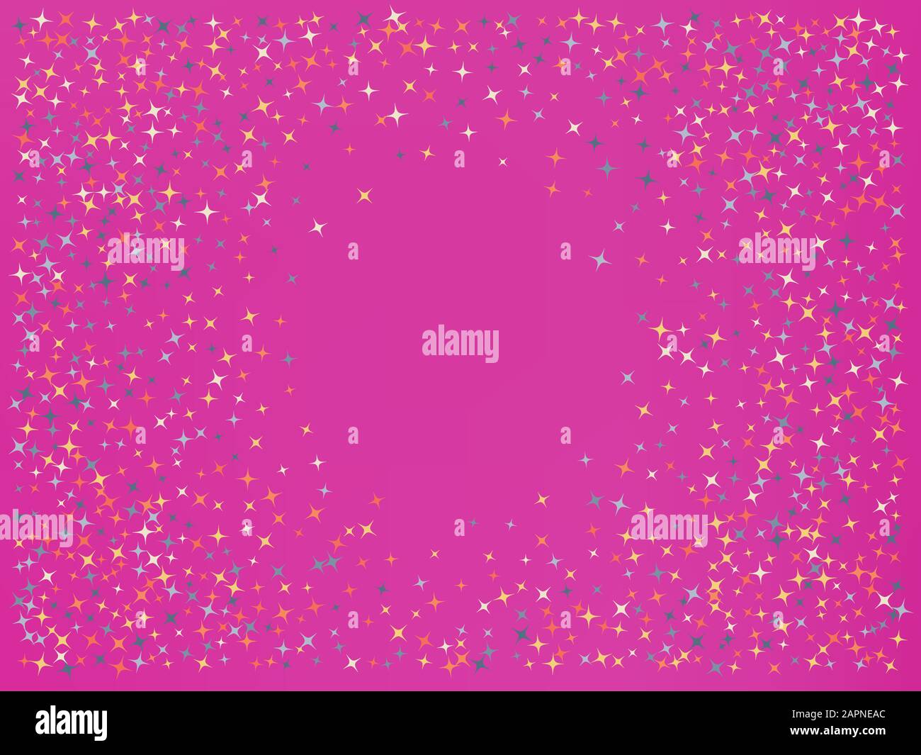 Magenta color background. Stars confetti. Minimal colorific texture ...