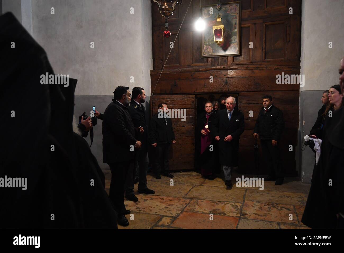 The prince wales enters church nativity hi-res stock photography and ...