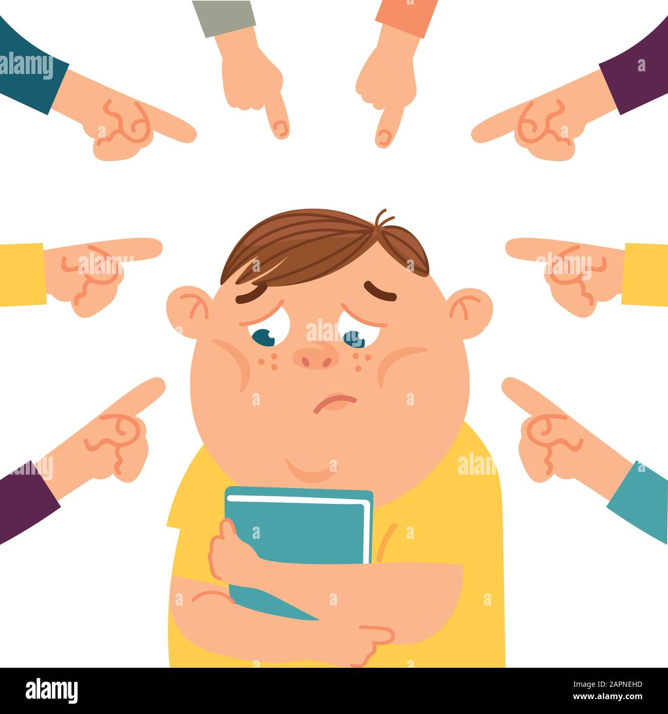 Social And Cyber Bullying Concept Stock Vector Image And Art Alamy