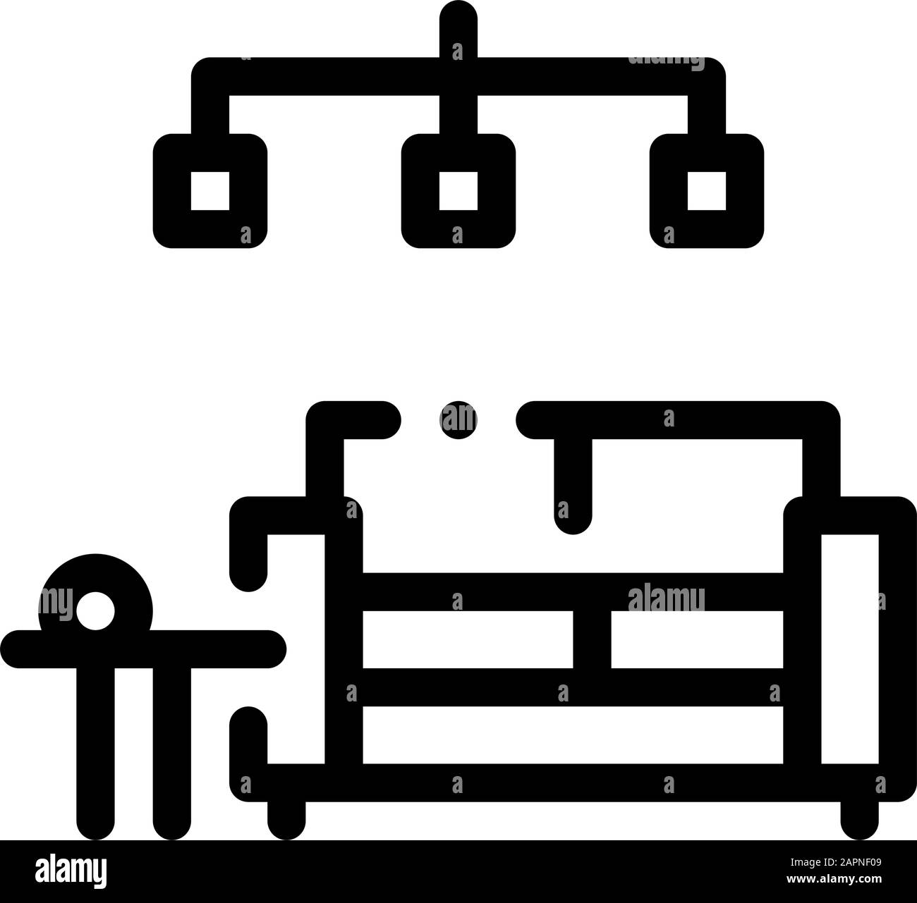 Living Room Icon Vector Outline Illustration Stock Vector Image & Art ...