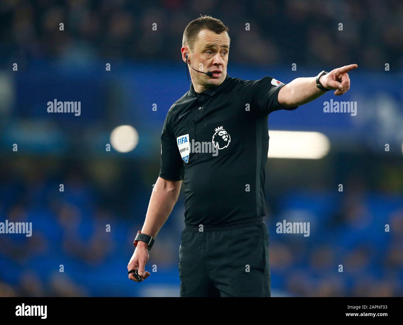 LONDON, UNITED KINGDOM. JANUARY 21: Referee Stuart Attwell during ...