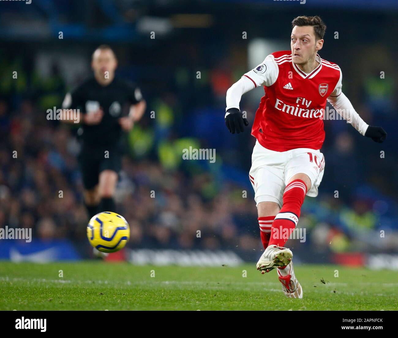 LONDON, UNITED KINGDOM. JANUARY 21: Mesui Ozil of Arsenal in action ...