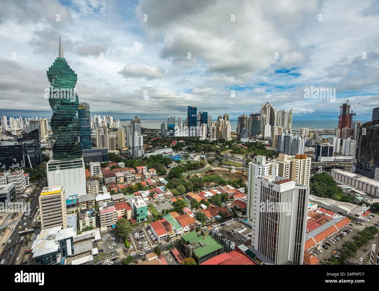 Panama city skyline - modern city skyline - skyscraper building ...