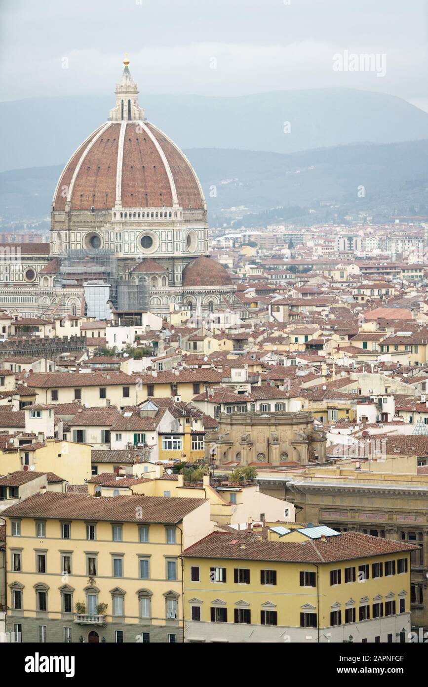 city view of florence with duomo, italy Stock Photo - Alamy