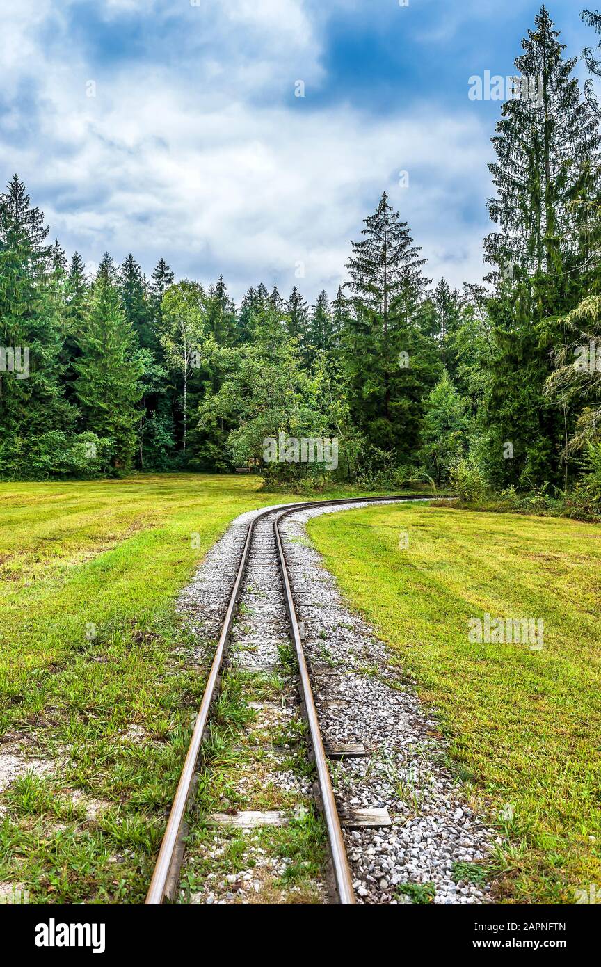Rail track view hi-res stock photography and images - Alamy